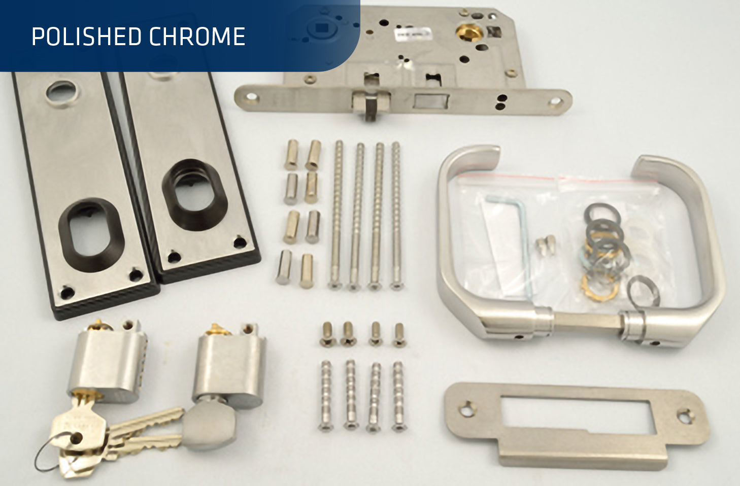 Lockset, Trioving Lever Lockset, 5316, LH, Polished Chrome – AdvanTec Store